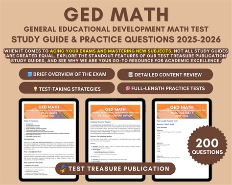 Ged Math Prep Study Guide 2025 2026 In Depth Content Review Practice