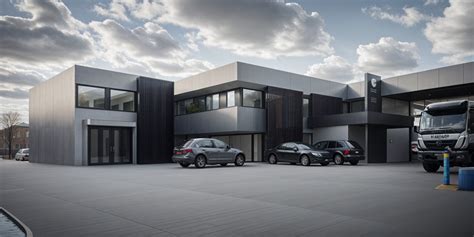 Modern Anodized Cladding And Dark Grey Battens Architecture