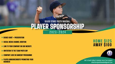 Baseball Player Sponsorship Proposal Template Kickly