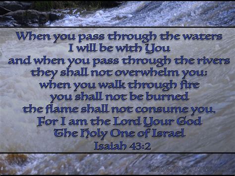 Isaiah 43 2 When You Pass Through The Waters Gray