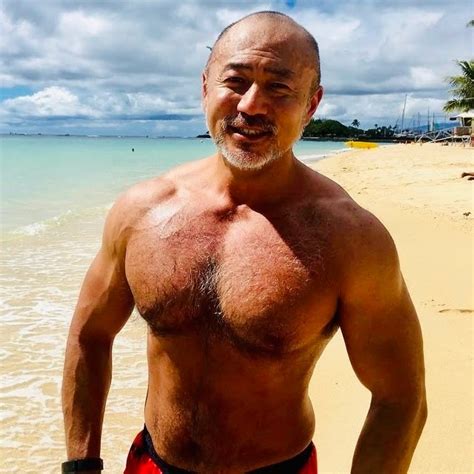 Hiroshi Takeda Dad Body Men Muscular Middle Aged Man Hairy