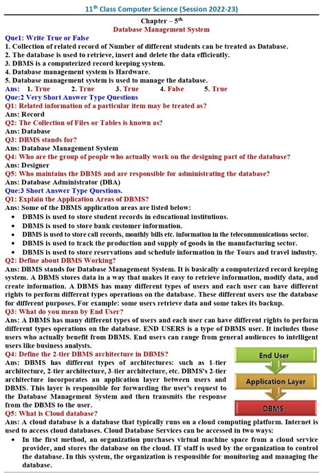 chapter 5 database management system plus one