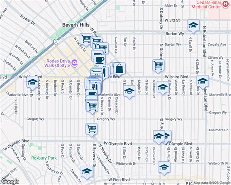 Beverly Hills Ca City Map