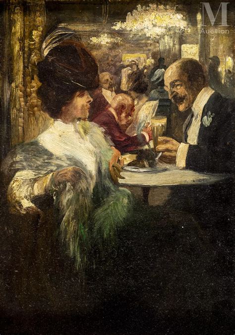 Jean Béraud Le Dîner Au Café Mutualart