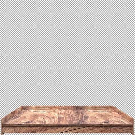 Premium Psd Beautiful Wood Board 3d Render For Design