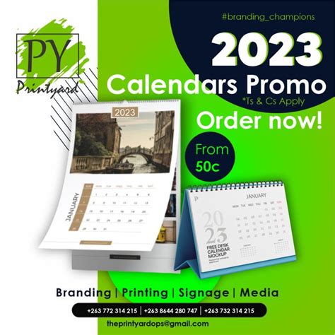 Branding Champions Calendars Chengetai Audrey Matingo