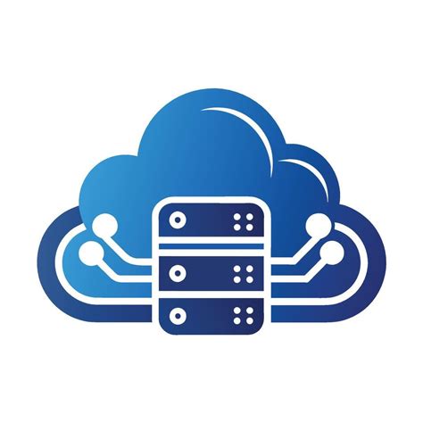 Illustration Of Two Servers Linked To A Cloud Depicting Cloud