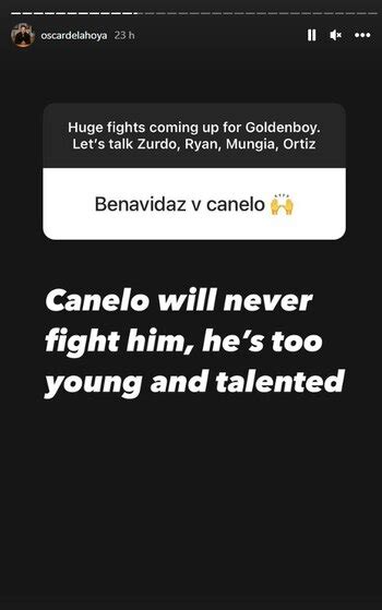Óscar De La Hoya Explicó Por Qué Canelo Álvarez No Está A La Altura De Benavidez Infobae