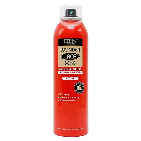 Ebin Wonder Lace Bond Adhesive Spray Extreme Firm Hold Active Girly Essentials