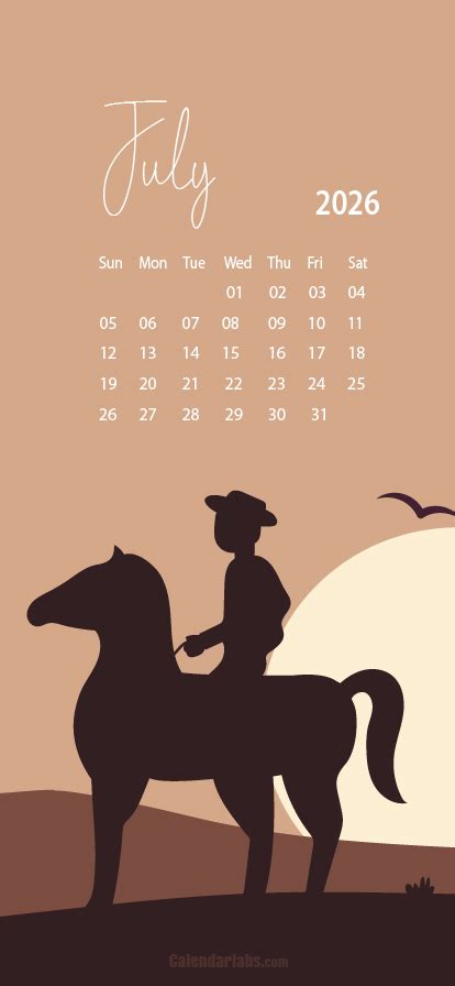 July 2026 Desktop Wallpaper Calendar Calendarlabs