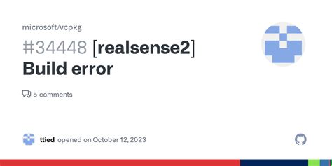 Realsense Build Error Issue Microsoft Vcpkg GitHub