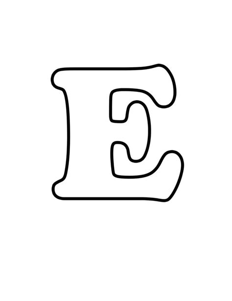 Free Printable Bubble Letter E Templates Ideas Printables For Everyone