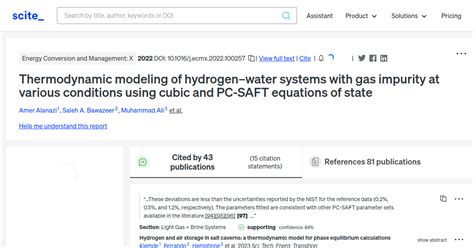 Thermodynamic Modeling Of Hydrogenwater Systems With Gas Impurity At