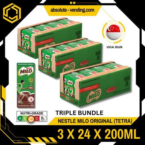 [triple Bundle] Nestle Milo 200ml X 24 X 3 Tetra Shopee Singapore