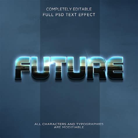 Premium Psd Future Text Effect