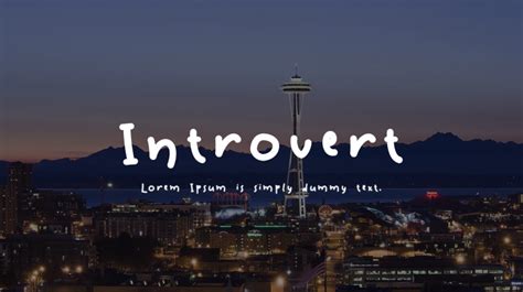 Introvert Font Download Free For Desktop And Webfont