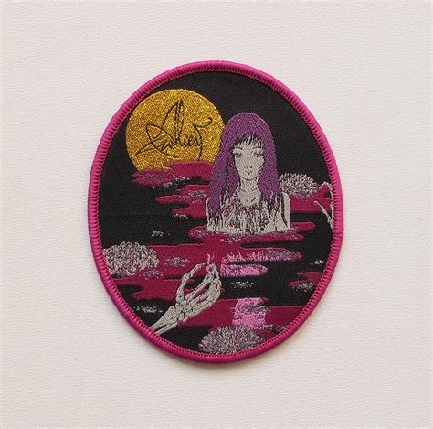 Alcest Kodama Purple Outline Woven Patch