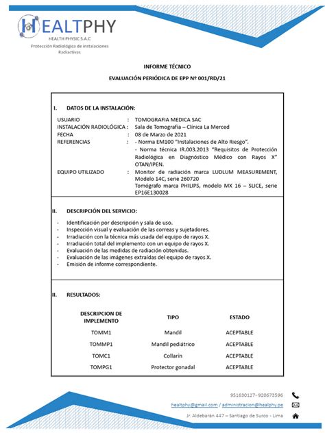 Control De Calidad De Epp Lm 2021 Pdf Teoría De La Medicina Medicina
