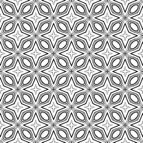 Black And White Vector Abstract Seamless Pattern With Grid Diamond