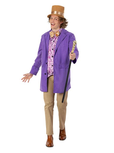 Mens Willy Wonka Costume Roald Dahl Costume For Men