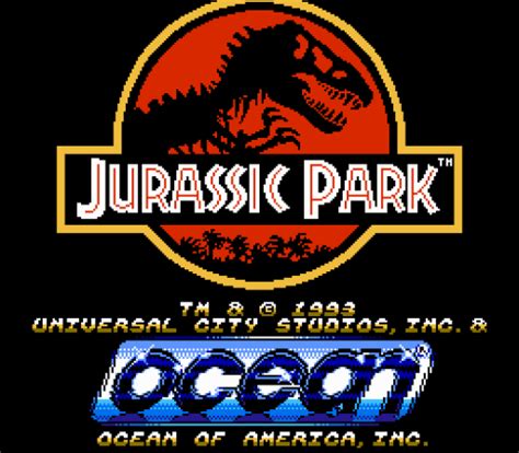 Game Jurassic Park Nes 1993 Ocean Oc Remix