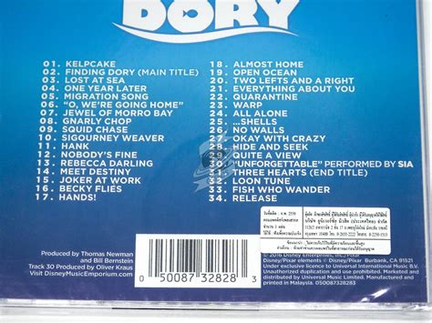 Thomas Newman Finding Dory Original Motion Picture Soundtrack
