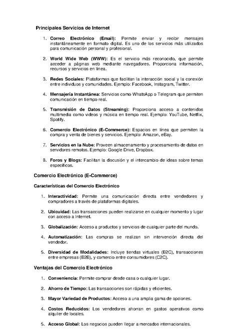 Tareas De Informa Servicios De Internet Ventajas Y Desventajas