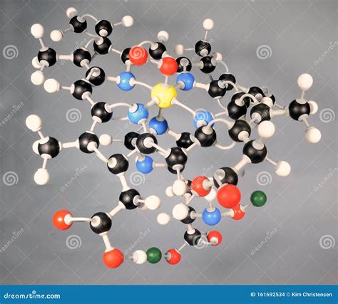 Molecule Model Of The Heme B Molecule A Part Of The Hemoglobin Complex