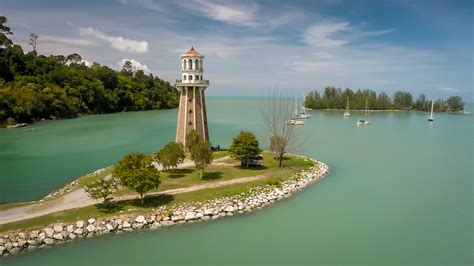 Perdana Quay Light House Langkawi Malaysia Drone Photography
