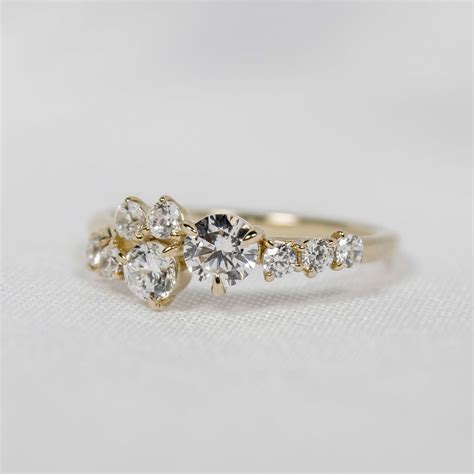 Cluster Engagement Rings Lisa Robin