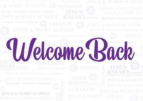 Welcome Back Jm Rabweh
