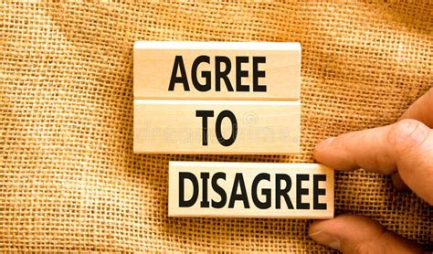 Agree To Disagree Symbol Concept Words Agree To Disagree On Beautiful