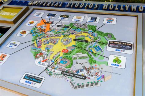 Park Map Universal Studios Hollywood Road Trip