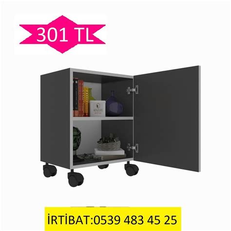 Kenzlİfe Mutfak Dolabi Mİne 068030032 Grİ Kapakli Tekerleklİ Banyo
