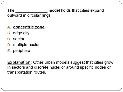 Unit 7 Urban Patterns Borcherts Epochs Stages Of