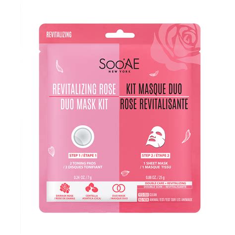 Revitalizing Rose Duo Mask Kit Clean And Green Beauty