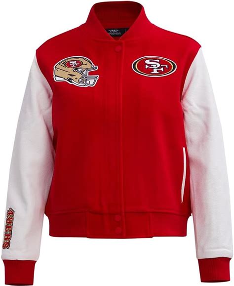 San Francisco Football Classic Varsity Jacket Red White Not Leather