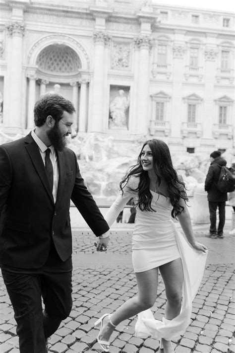 Trevi Fountain Wedding Rome Emma Jayce Silvia Poropat Weddings