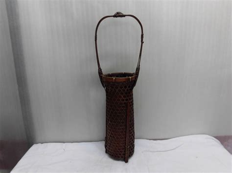 Yahooオークション 竹 籠＝花入れ アンティーク コレクション 工芸