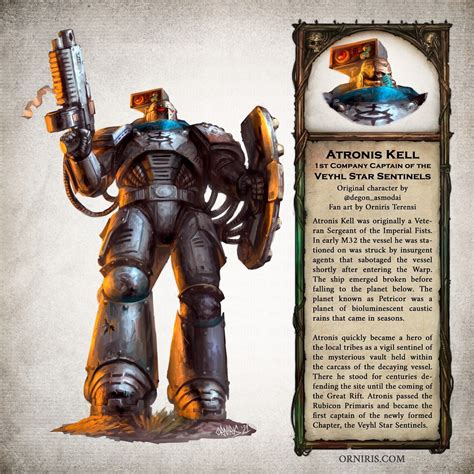 Atronis Kell Space Marines Warhammer 40000 Fan Art Orniris Terensi