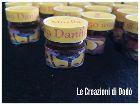 Mini Nutelline Personalizzabili Feste Idee Regalo Di Le Creaz