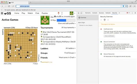 Opera Developer Tools Reports Issues With Sites Certificate Chain Support Online Go Forum