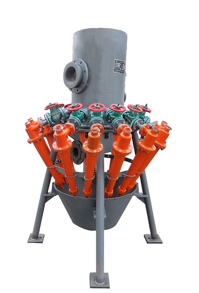 50mm Fine Cut 12 Cyclone Radial Cluster Gravity Cyclones