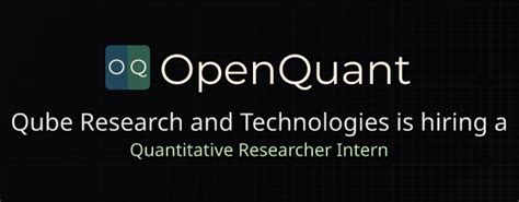 Quantitative Researcher Intern Qube Research And Technologies