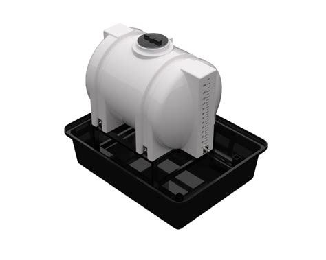 135 Gallon Horizontal Open Top Containment Basin Package Sherman Roto Tank