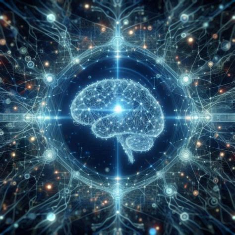 Abstract Ai Accelerating Workflow For Office Workers Futuristic Depictions Of Artificial