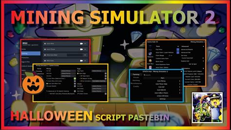 Mining Simulator 2 Script Pastebin 2022 Update Halloween Auto Farm