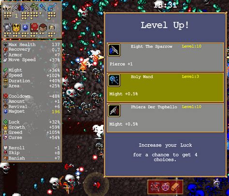 Bug Unable To Fully Level Up Items Rvampiresurvivors