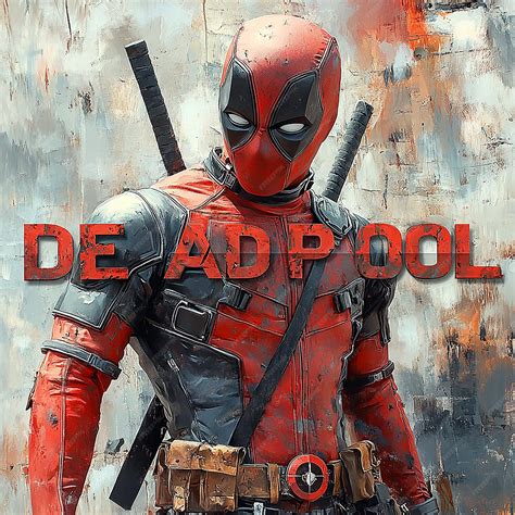Creative Hd Poster Of Deadpool That Spells The Text Deadpool In The