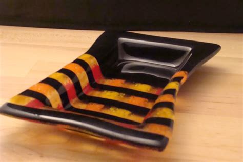 Autumn Inspired Fused Glass Candy Dish